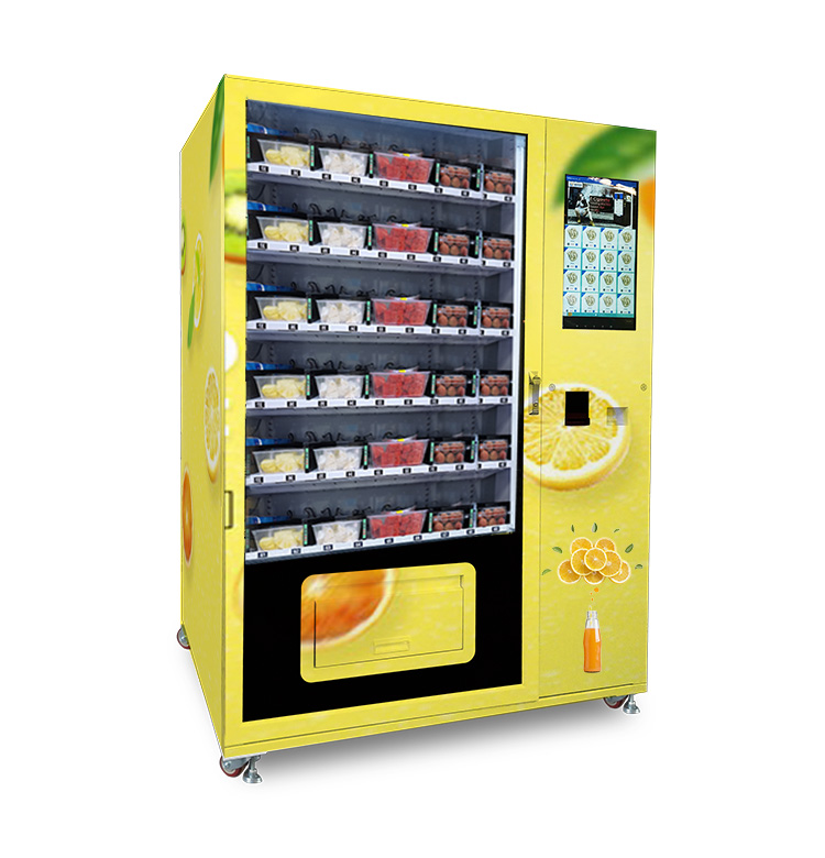 combo snack and drink vending machine with multiple payment